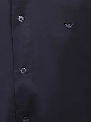 Emporio Armani Logo Embroidered Button-up Shirt