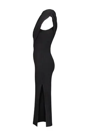 COURREGES Courrèges 90s Rib Twist Midi Dress