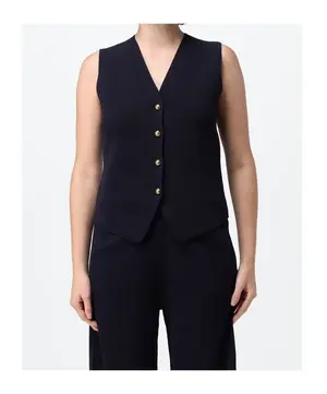 Max Mara Fuggito Buttoned V-neck Vest