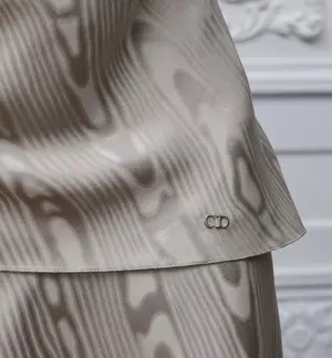 Dior Sleeveless Draped Top With Cd Logo