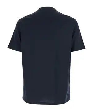 Emporio Armani Logo Embroidered Crewneck T-shirt - Blue