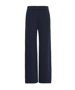 Max Mara Elastic Waist Knit Casual Pants - Ultramarine