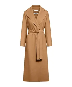 Max Mara Poldo Belted Long Coat - Camel