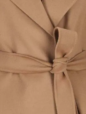 Max Mara Poldo Belted Long Coat - Camel