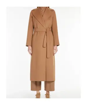 Max Mara Poldo Belted Long Coat - Camel