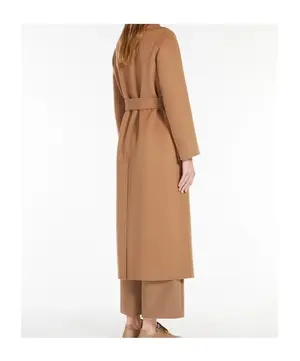 Max Mara Poldo Belted Long Coat - Camel