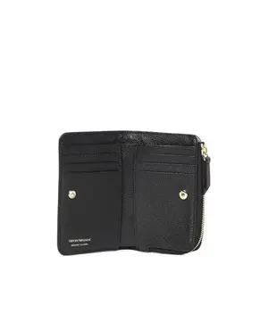 Emporio Armani Logo Stamp Zip-up Wallet
