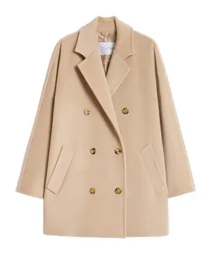 Max Mara Long-sleeved Coat - Sand-colored