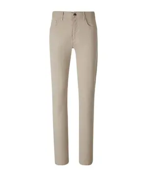 Canali Belt Loop Jeans - Beige