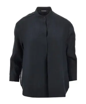 Emporio Armani Logo Detail Shirt - Navy