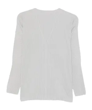 Issey Miyake Pleated Knitwear Cardigan
