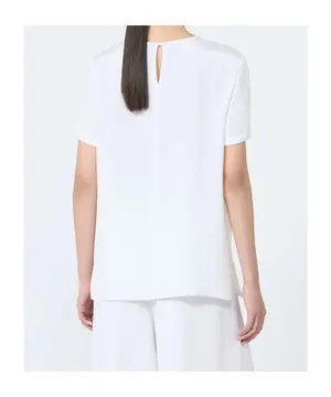 Max Mara Crewneck Short-sleeved T-shirt With Monogram Detail