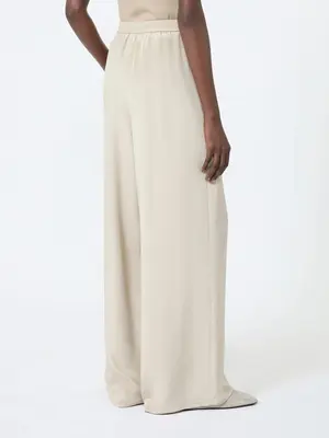 Max Mara Elastic Waist Wide Leg Trousers
