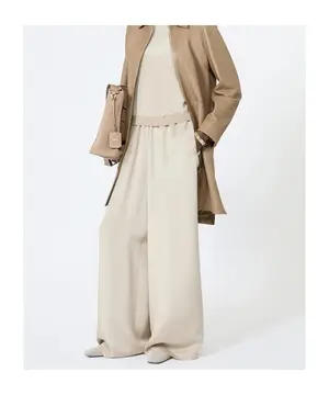 Max Mara Elastic Waist Wide Leg Trousers