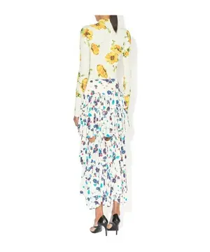 Alaïa Long-sleeved Patterned Bodysuit