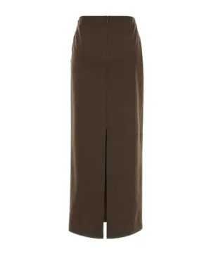 JIL SANDER Slit Midi Skirt