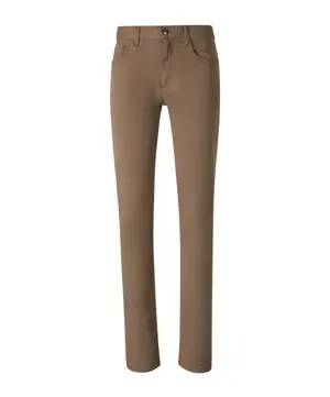 Canali Belt Loop Jeans - Brown
