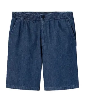 A.p.c. Elastic-waist Denim Shorts - Blue