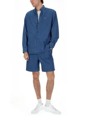 A.p.c. Denim Shorts With Elastic Waist