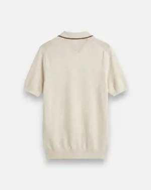 GRAN SASSO Short-sleeved V-neck Polo Shirt