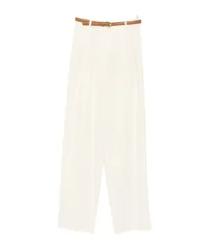Max Mara Belt Loop Casual Pants - Off White