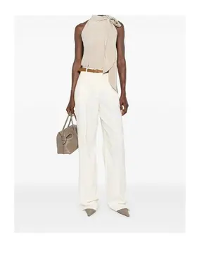 Max Mara Belted Pleated Trousers