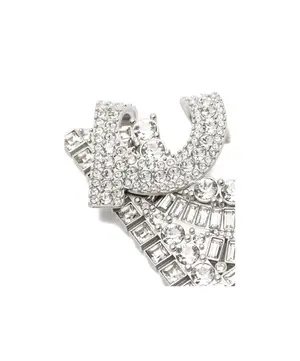 FERRAGAMO Geometric Arched Brooch