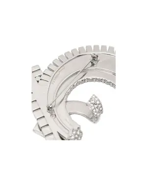 FERRAGAMO Geometric Arched Brooch