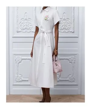 Dior Short-sleeved Dress - White