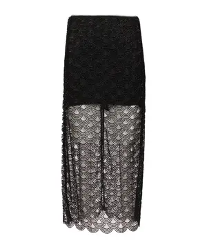 ROTATE BY BIRGER CHRISTENSEN Sequined Midi Pencil Skirt - Black