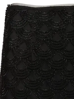 ROTATE BY BIRGER CHRISTENSEN Sequin Midi Pencil Skirt