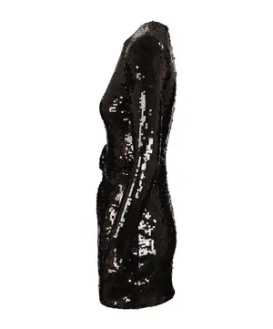 ROTATE BY BIRGER CHRISTENSEN Sequined Long-sleeved Mini Dress
