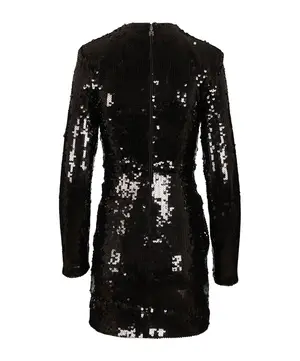 ROTATE BY BIRGER CHRISTENSEN Sequined Long-sleeved Mini Dress