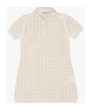 Miu Miu Openwork Short-sleeved Polo Dress