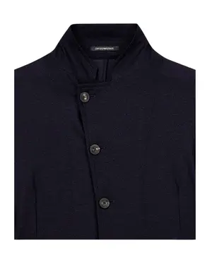 Emporio Armani Tailored Jacket With Stand Collar