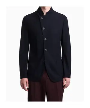 Emporio Armani Tailored Jacket With Stand Collar