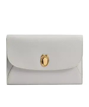 Dior Medaillon Envelope Pouch With Strap - Grey