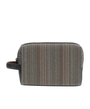Paul Smith Multistripe Wash Bag - Gray