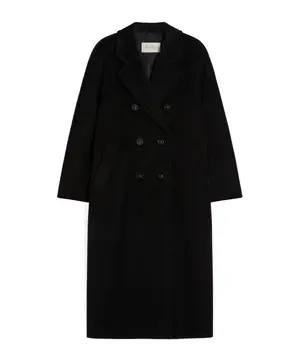 Max Mara Double-breasted Belted Coat - Black