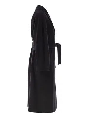 Max Mara Double-breasted Belted Coat - Black