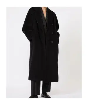 Max Mara Double-breasted Belted Coat - Black