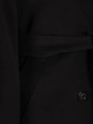 Max Mara Double-breasted Belted Coat - Black