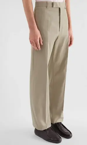 JIL SANDER Cotton Drill Trousers
