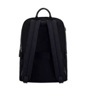 Emporio Armani Backpack With Front Zip Pocket And Metal Logo Plaque