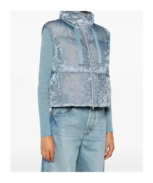 Herno Quilted Velvet Zip-up Gilet