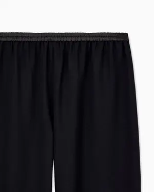 Emporio Armani Techno Cady Wide-leg Trousers