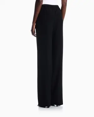 Emporio Armani Techno Cady Wide-leg Trousers
