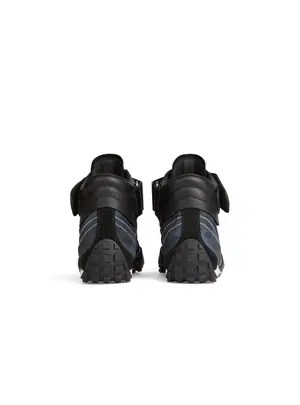 Balmain Racing Mid-top Trainers In Nylon And Leather