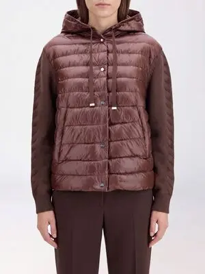 Herno Quilted Panelled Hooded Jacket - Black