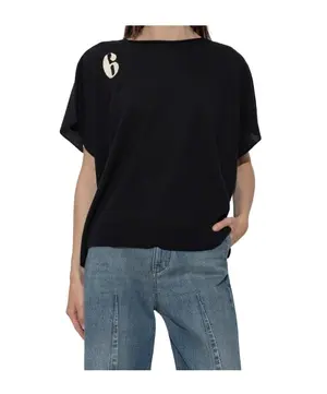 MAISON MARGIELA Logo Print Round Neck Pullover